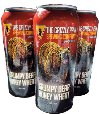 Wine and Beyond - GRIZZLY PAW GRUMPY BEAR HONEY WHEAT ALE 473ML 4PK CAN ...