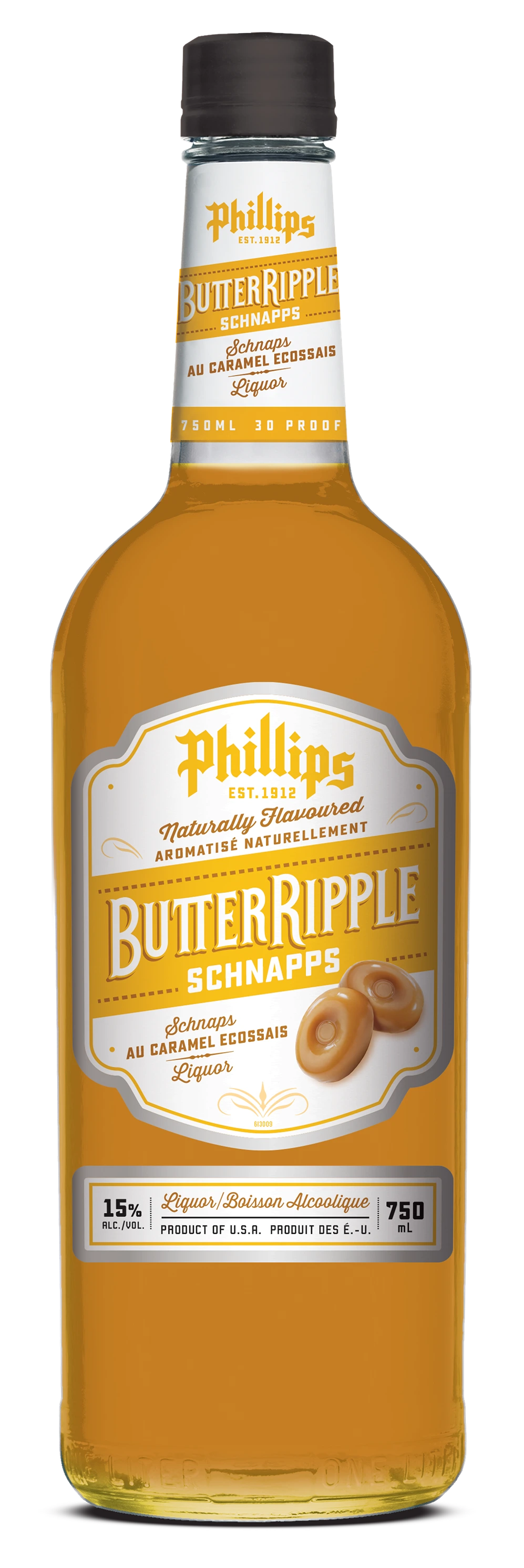 Wine and Beyond - PHILLIPS BUTTER RIPPLE 750ML - Phillips Distilling ...