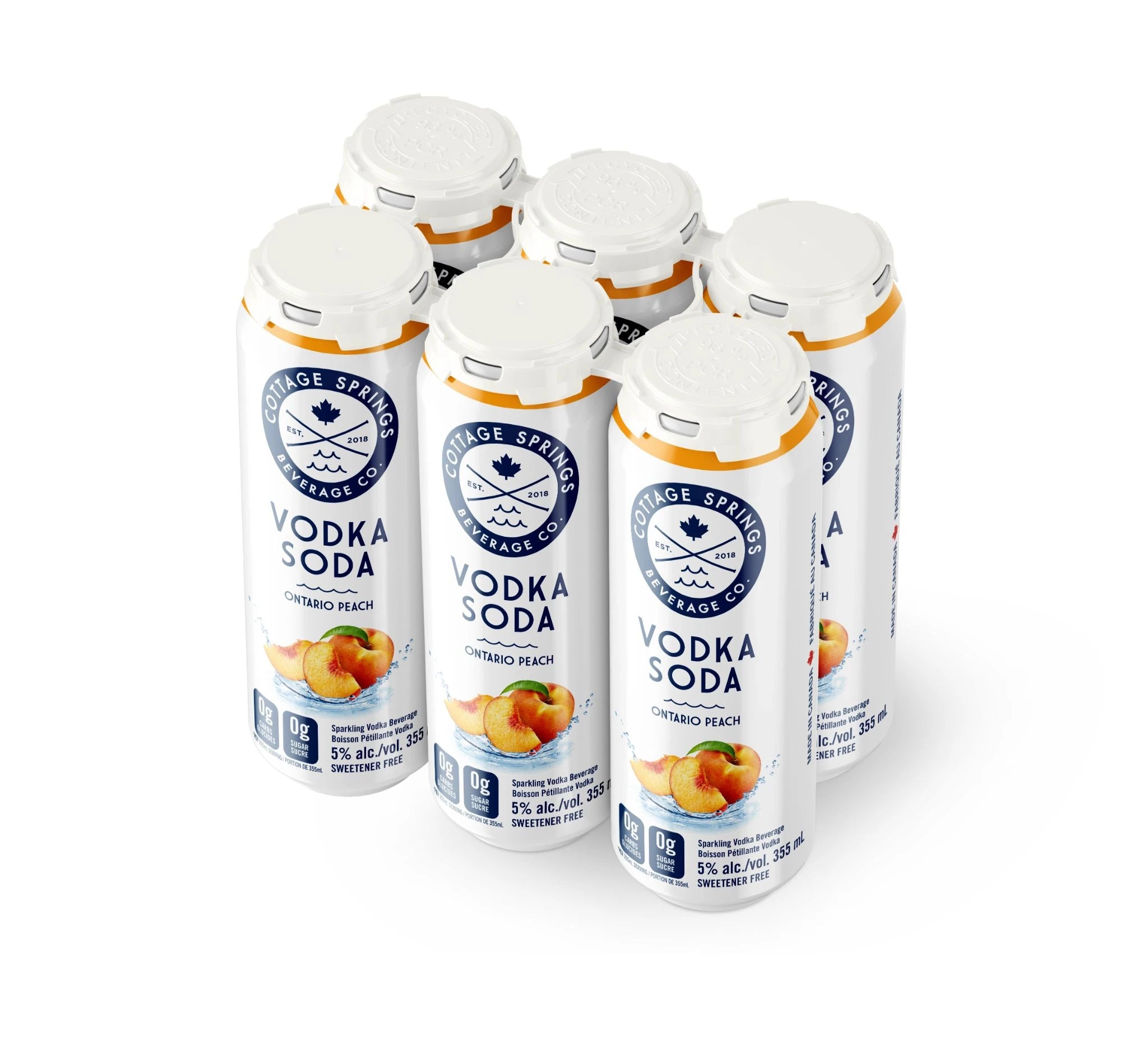 Wine and Beyond - COTTAGE SPRINGS VODKA SODA PEACH 355ML 6PK CAN ...