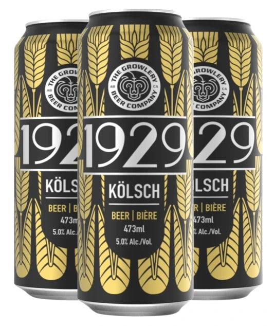 Wine and Beyond - GROWLERY 1929 KOLSCH 473ML 4PK CAN - Growlery Beer ...