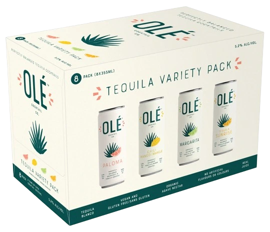 Wine and Beyond - OLE COCKTAIL TEQUILA MIXER 355ML 8PK CAN - Ole ...
