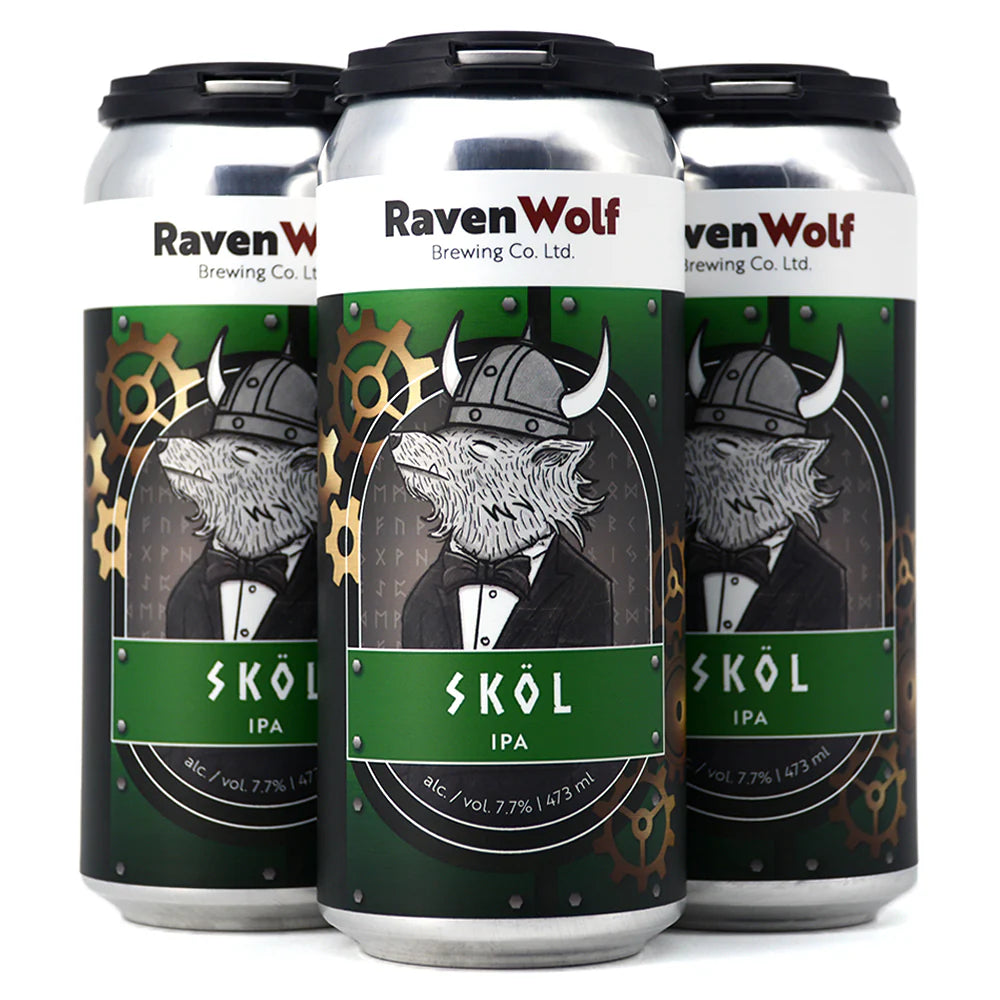 Wine and Beyond - RAVENWOLF SKOL IPA 473ML 4PK CAN - Ravenwolf Brewing ...