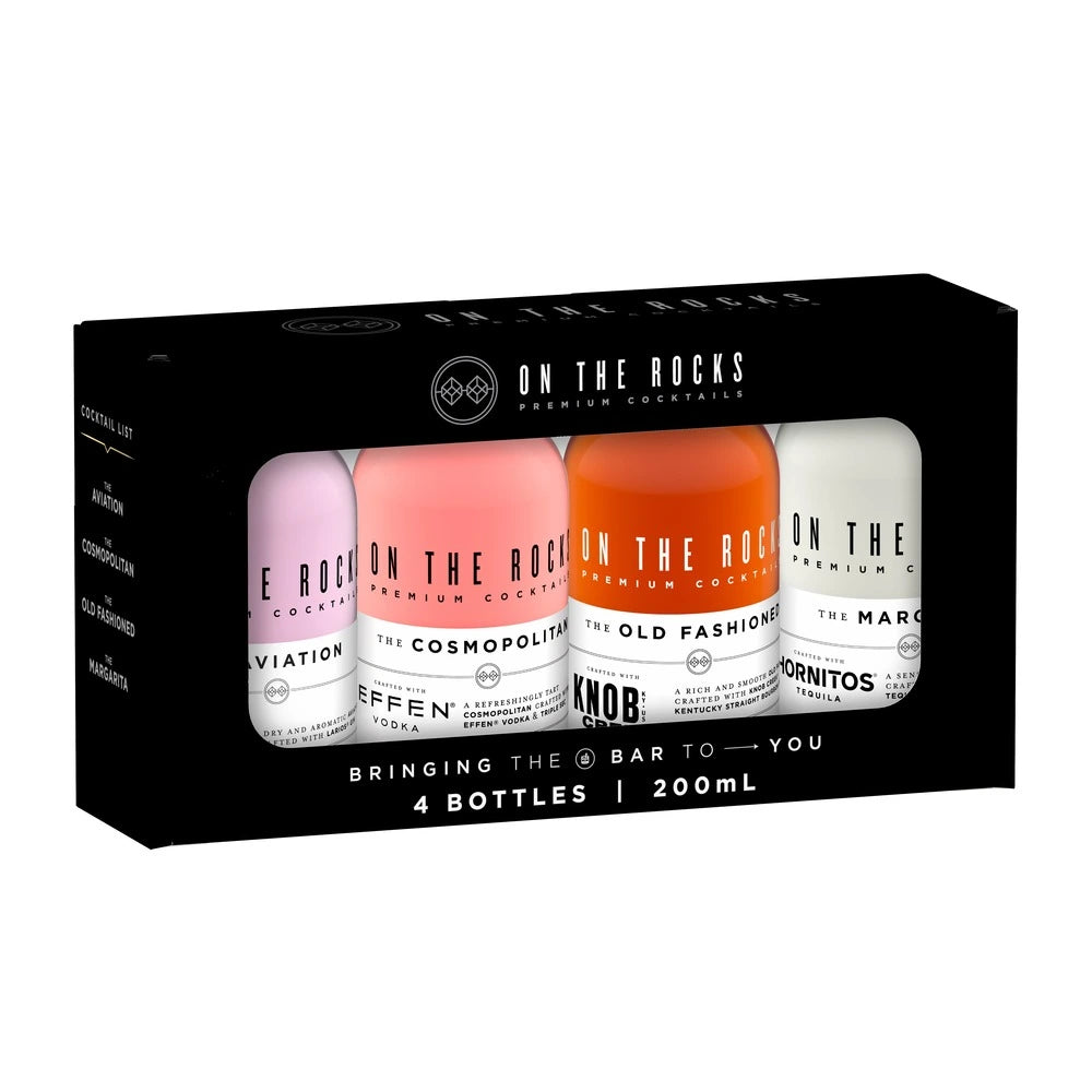 Wine and Beyond - ON THE ROCKS VARIETY PACK 200ML 4PK - On The Rocks ...