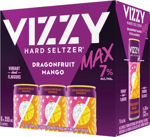 Wine and Beyond - VIZZY HARD SELTZER MAX DRAGONFRUIT MANGO 355ML 6PK ...