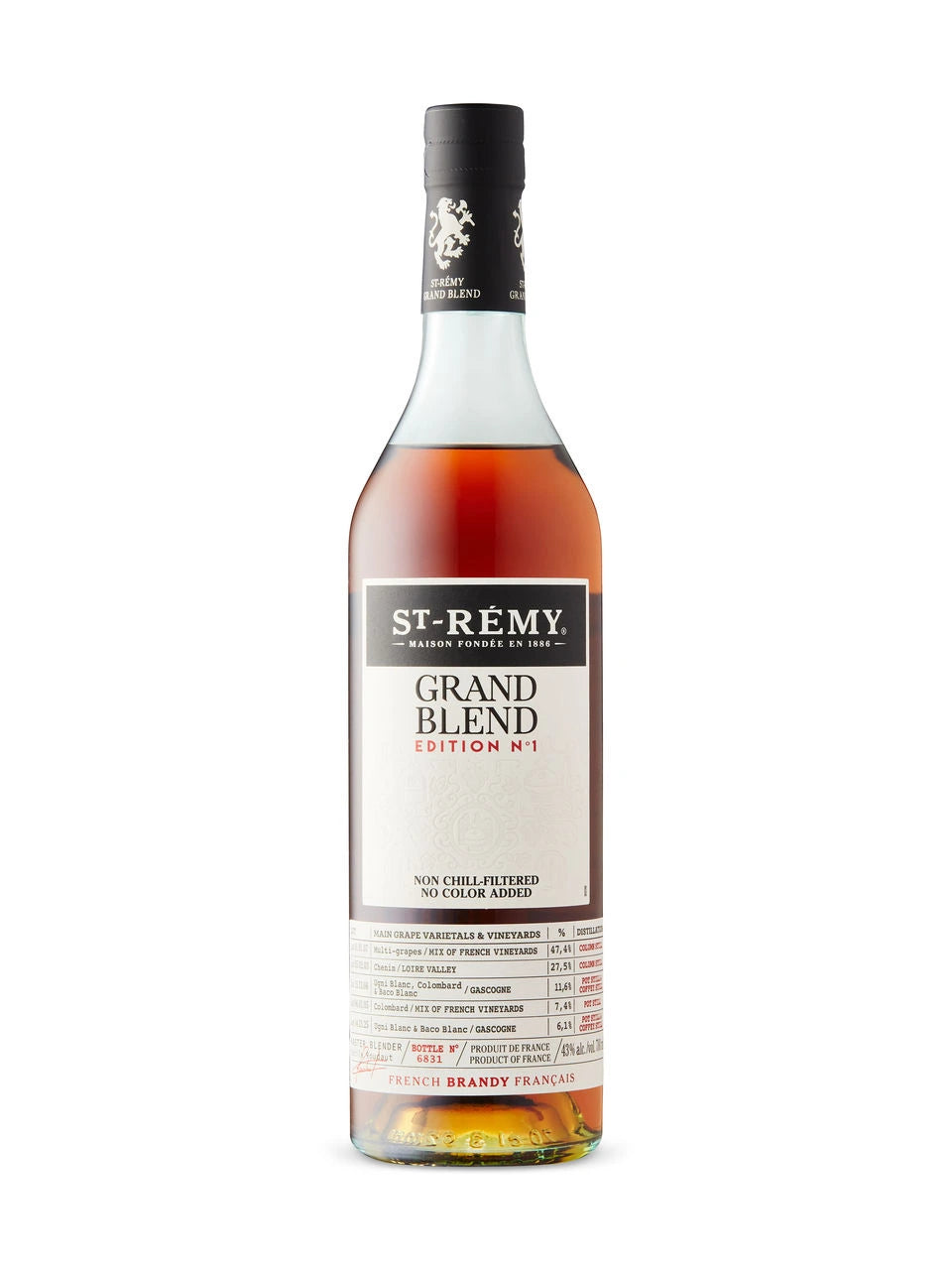 Wine and Beyond - ST REMY GRAND BLEND BRANDY 700ML - St. Remy - 700 ml ...