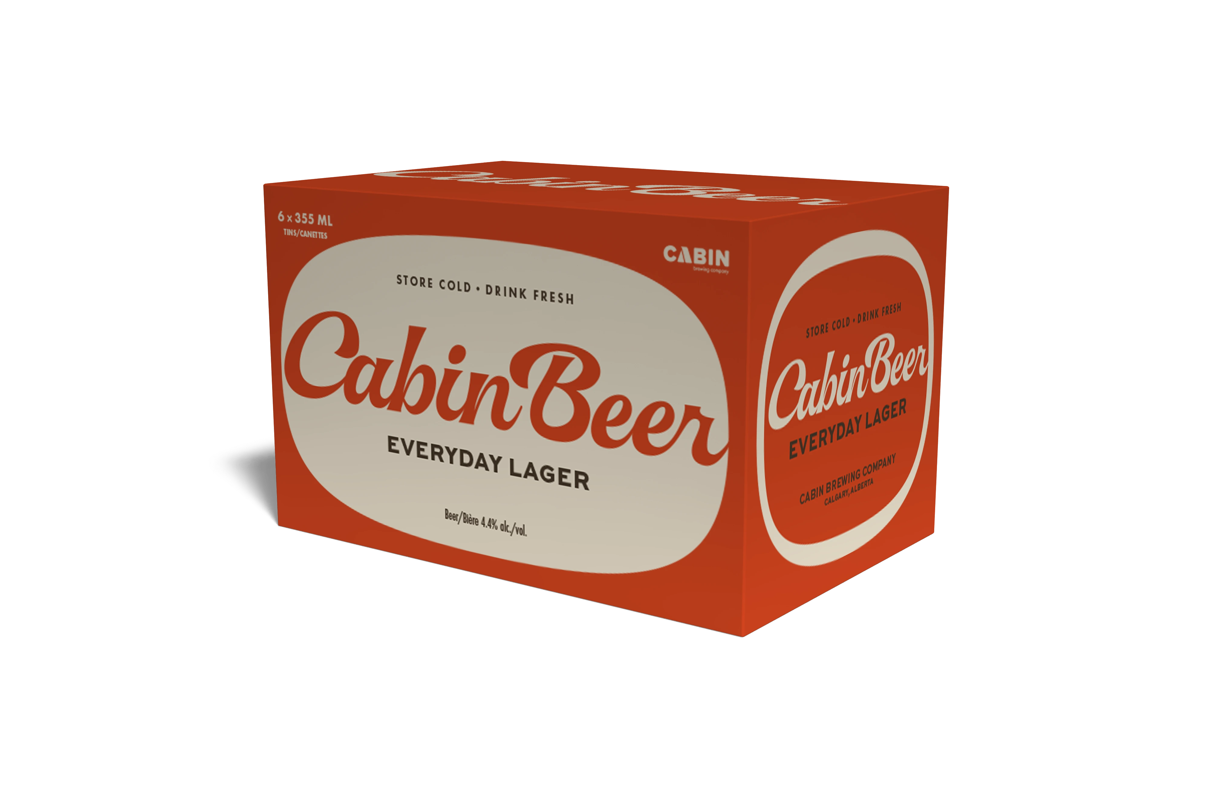Wine and Beyond - CABIN EVERYDAY LAGER 355ML 6PK CAN - Cabin Brewing ...